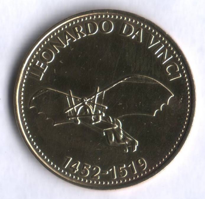Жетон "Shell". "Leonardo da Vinci 1452-1519".