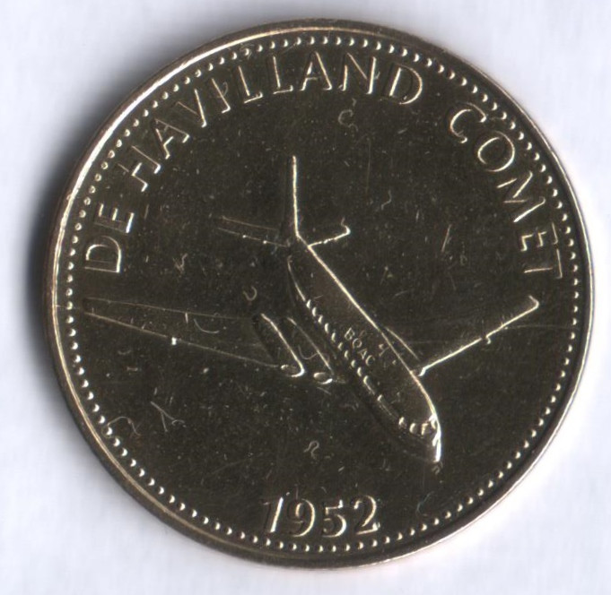 Жетон "Shell". "De Havilland Comet - 1952".