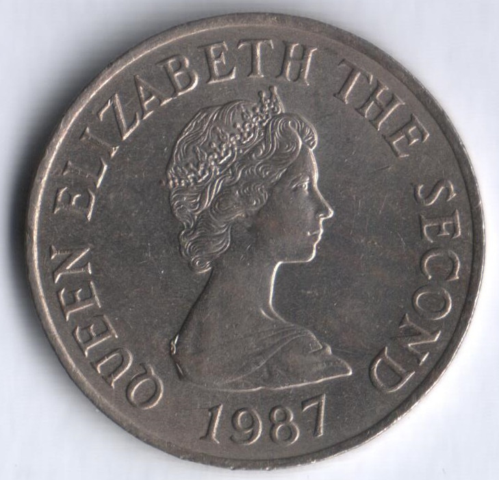 Монета 10 пенсов. 1987 год, Джерси. Интернет-магазин для коллекционеров ...